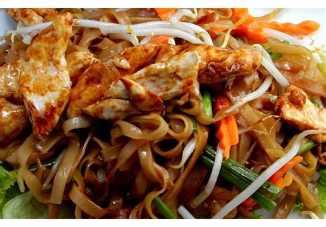 nouilles de riz sautées au poulet Phad Thaï Paperblog