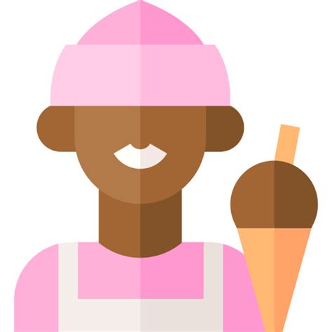 Ice Cream Seller Basic Straight Flat Icon