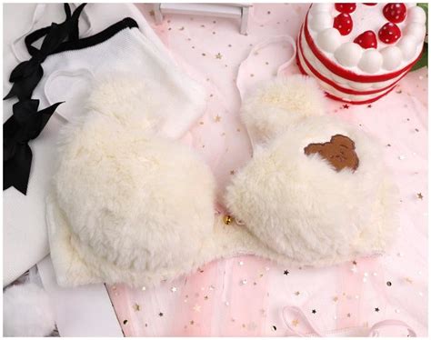 Furry Fuzzy Brown Teddy Bear Lingerie Set Bra Panties Ddlg Shop