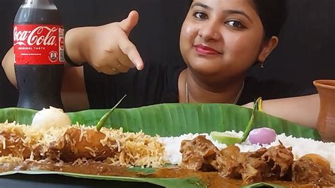 Eating Rice With Spicy Chicken Curry Chicken Biriyani🥵🔥 ভাত লাল লাল