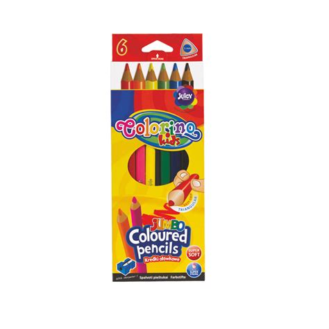 Lápis Cor Triangular Jumbo 6 Cores Colorino Loja Da Criança