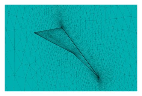 Unstructured Hybrid Mesh For Computation Of A Vortical Flowfield Over A