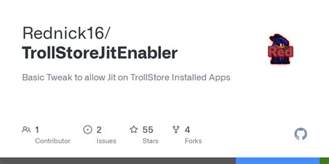 Github Rednick16trollstorejitenabler Basic Tweak To Allow Jit On