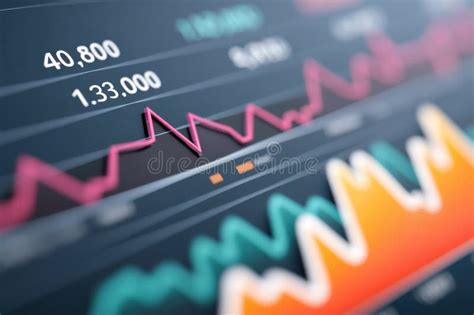 Financial Data Analysis With Colorful Graphs And Charts Showcasing Market Trends And Statistics