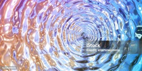 표면 3d 렌더링 일러스트 레이션 배경의 와트 반사의 파도 파문이 인다는에 대한 스톡 사진 및 기타 이미지 파문이 인다는