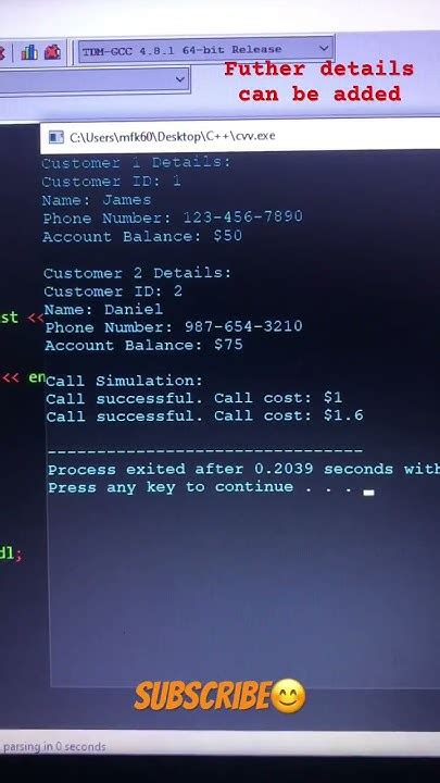 Call Simulation Ide Dev C Cppprogramming Youtube