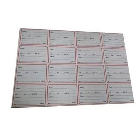 Notebook Name Sticker At 65 Packet Siraspur New Delhi ID 18965803088
