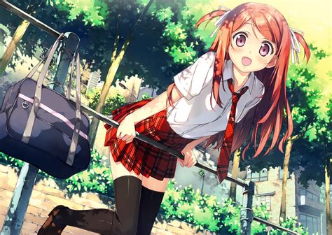 4k Black Thigh Highs Anime Girls Black Pantyhose Original
