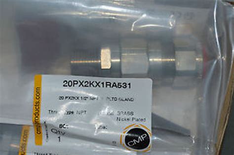 Box10 New Cmp Px2kx Hazardous Location Gland 12 Cable Connector Brass