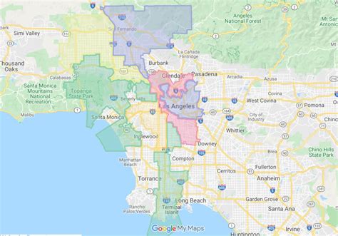 Maps Maps And More Maps Lausd La County Ca State Legislature And Us