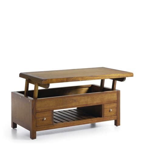 Mesa Centro Flash Cajones Hueco Top Elevable Moycor