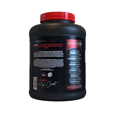 Insane Labz Whey 10lb Vanilla Protein Nation