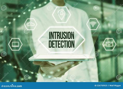 Conceptual Display Intrusion Detection Business Concept Monitors A Network Or Systems For