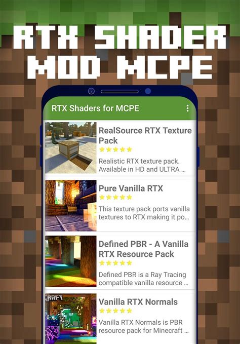 Rtx Shaders For Mcpe Apk For Android Download