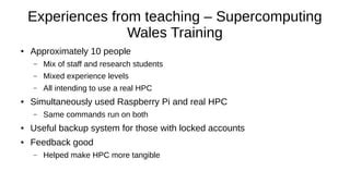 Introducing HPC With A Raspberry Pi Cluster PPT