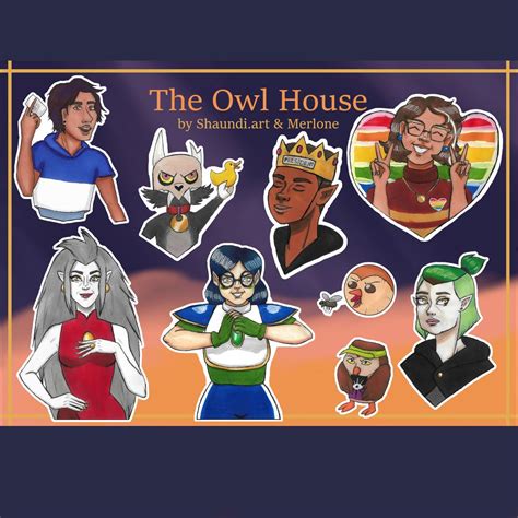 The Owl House Stickers Luz Eda King Augustus Willow Hooty Owlbert