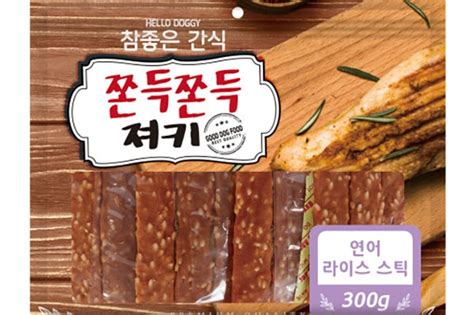 강아지 사료·간식 헬로도기 쫀뜩 육포져키 연어라이스스틱 대용량강아지간식 300g 오늘의집 쇼핑