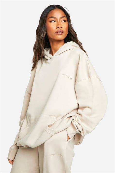 Dsgn Studio Embroidered Oversized Hoodie Boohoo Uk