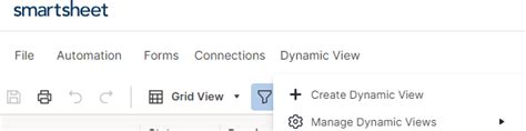 Edit A Dynamic View Smartsheet Learning Center