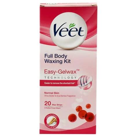 Veet Easy Gelwax Full Body Waxing Kit For Normal Skin 20 Pcs Jiomart