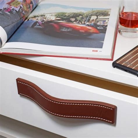 High End Cabinet Hardware Firenze Prestige Leather Bows Unique Bows