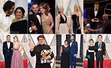Oscars 2017 Dev Patels Mother Ryan Goslings Sister Among Best Dates