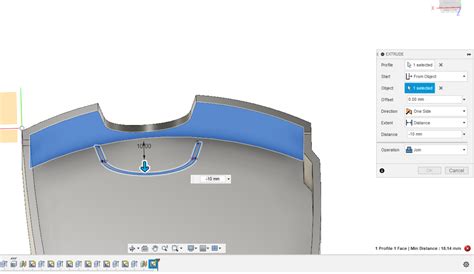Cannot Extrude From A Curved Surface Autodesk Community