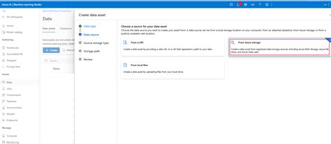 Linking Tables in OneLake to Azure Machine Learning Through UI - Azure Machine Learning ...