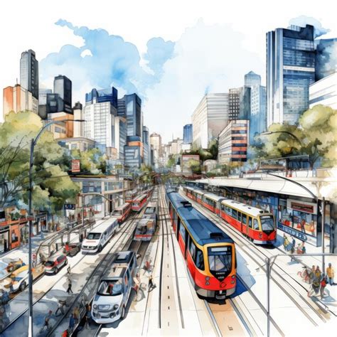 Premium AI Image Transforming Urban Mobility Exploring Journal Covers