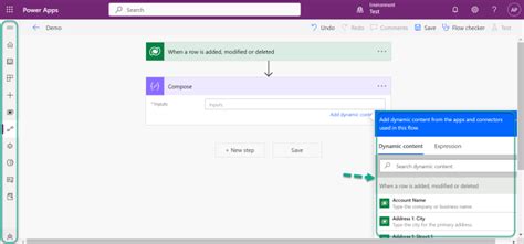 not be able to see dynamic content and expression pop up in power