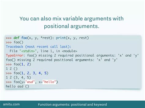 Function Arguments In Python Pdf