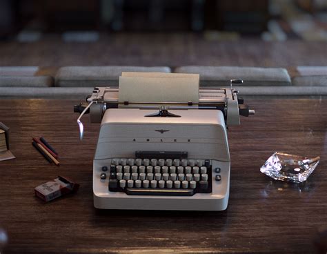 Artstation Typewriter From The Shining Game Assets