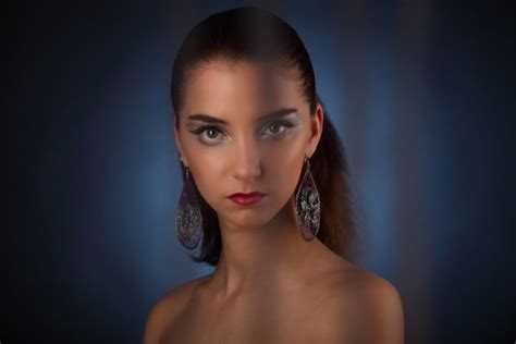 Portrait Of An Extraordinary Beautiful Naked African American Model