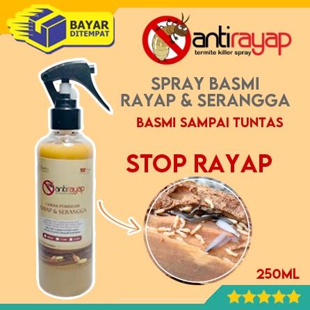 Jual Spray Anti Rayap RA Cairan Racun Rayap Tanah Rumah Kayu Tembok Obat Semprot Pembasmi