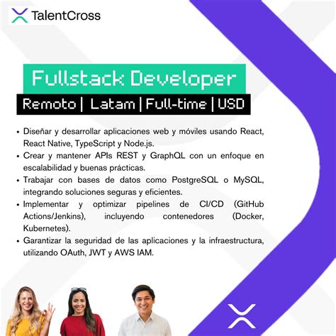 Fullstackdeveloper React Nodejs Remotework Latam Hiring Talentcross