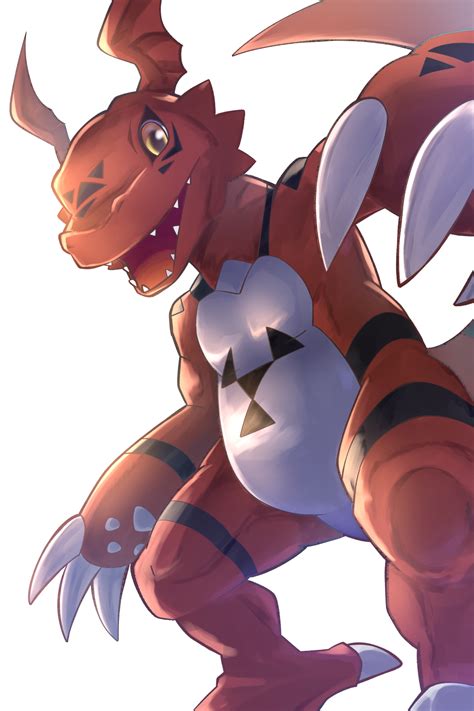 Guilmon Digimon Drawn By Rumine Yoshi Danbooru