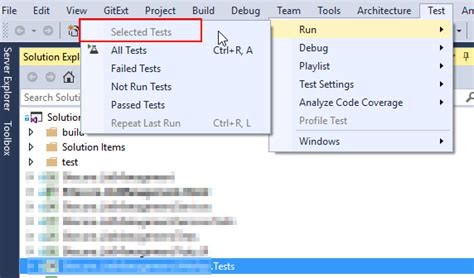 Cannot Run Selected Tests Visual Studio 2015 Stack Overflow