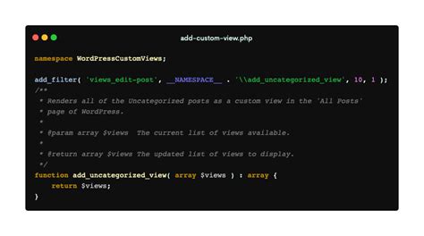 Add A Custom View To The All Posts Screen Tom McFarlin