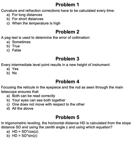 Solved Problem 1 Curvature And Refraction Corrections Have