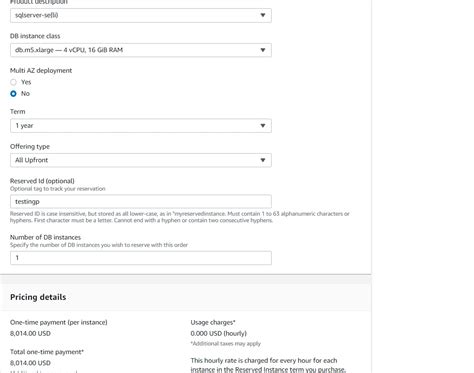 Amazon Rds Getting Same Price For Rds Reserved Instance At 1yr Or 3yr Server Fault