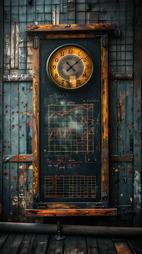 Photo Realistic As Blackboard With Performance Metrics And Report Concept As A Blackboard Filled