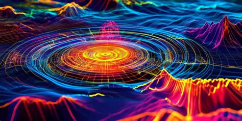 A Glowing Futuristic Ai Powered Predictive Earthquake Monitoring System