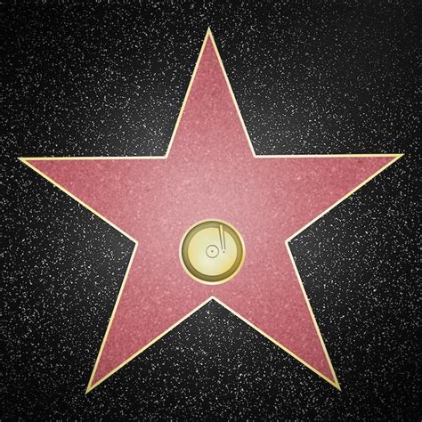 Uma Estrela Na Calçada Da Fama De Hollywood Foto Premium
