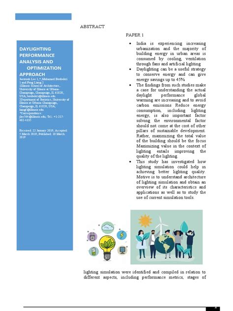 Daylighting Performance Analysis And Optimization Approach Pdf Statistics Principal