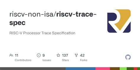 Github Riscv Non Isariscv Trace Spec Risc V Processor Trace