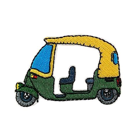 Cute Patch Tuk Tuk Bangkok Embroidered Iron On Sew On Patch Cute
