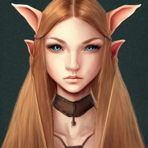 Portrait 30 Years Old Women Fantasy Elf Small Stable Diffusion