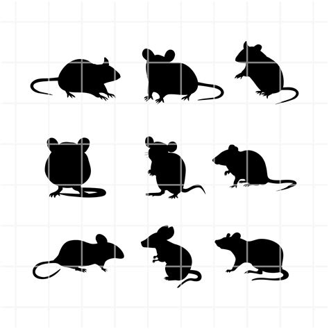Rat Svg Rat Png Rat Cut File Rat Clipart Rat Cutting Set Rat