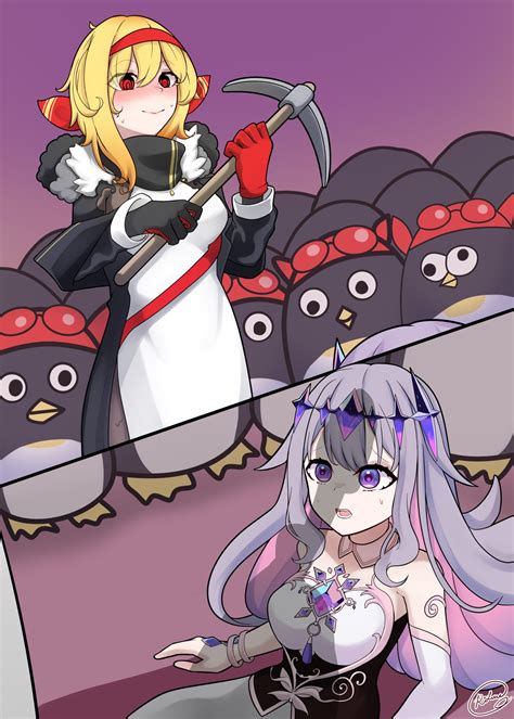 Koseki Bijou Koseki Bijou Kaela Kovalskia And Kaela Kovalskia Hololive And More Drawn By