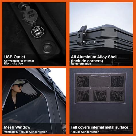 Naturnest Aluminum Pop Up Rooftop Tent Outdoor Gear And Equipment The